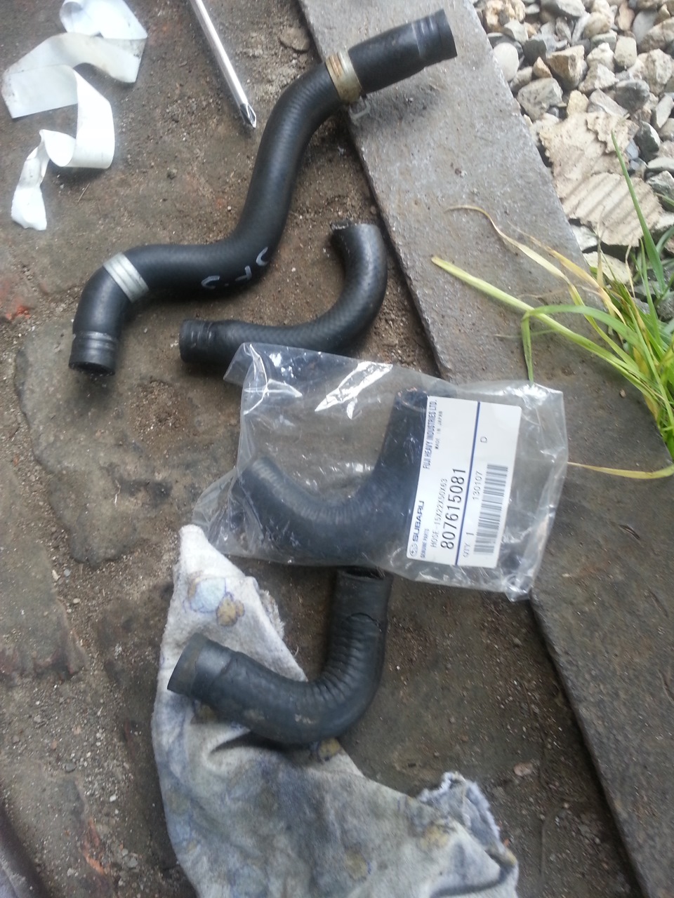 лопнул патрубок радиатора( — Subaru Forester (SF), 2 л, 1997 года ...