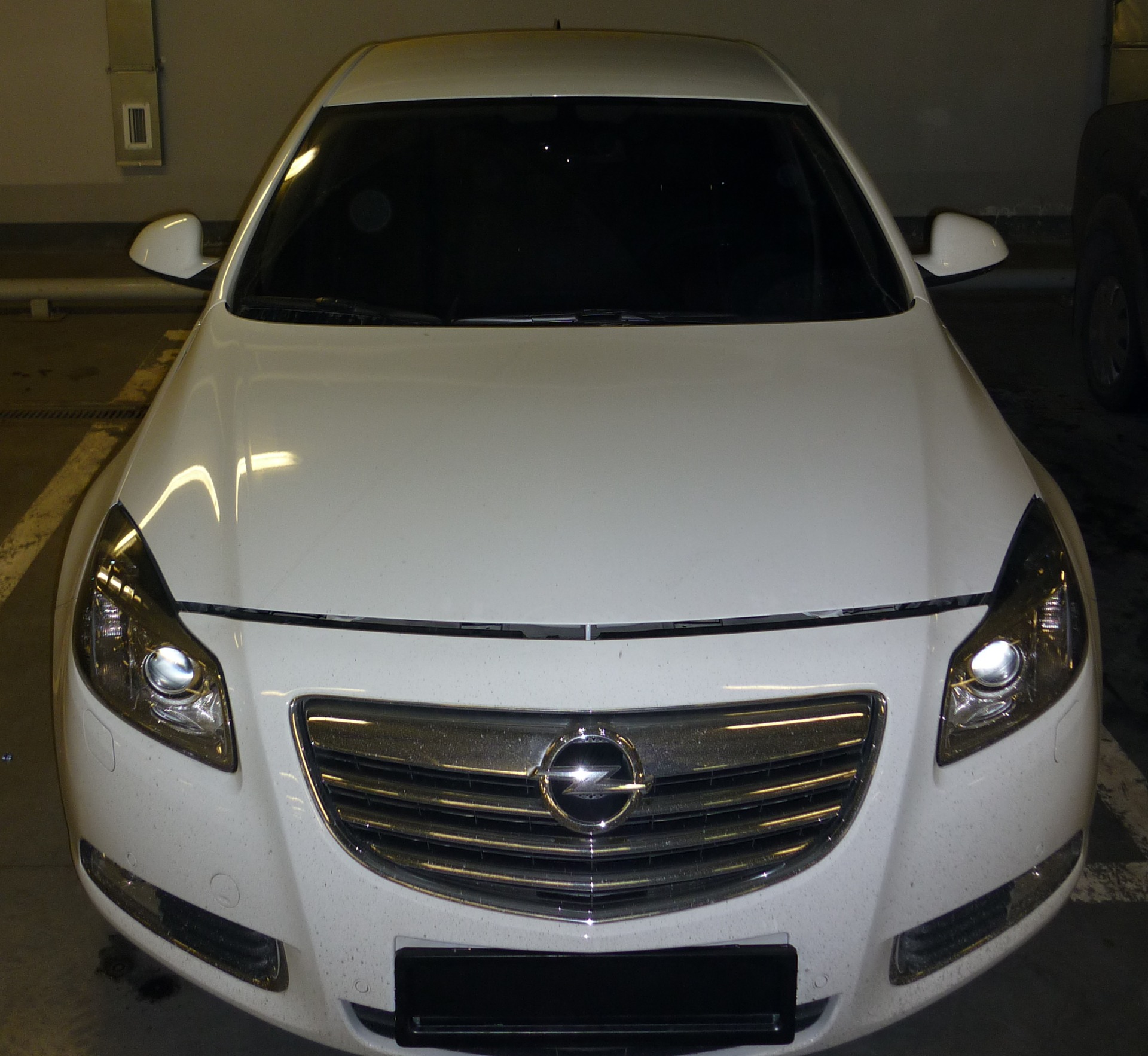 Шторки на номера — Opel Insignia Hatchback, 2 л, 2010 года | тюнинг ...