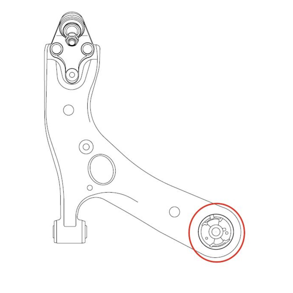 GV0445 Сайлентблок передний (правый/левый) CTR | Запчасти на DRIVE2