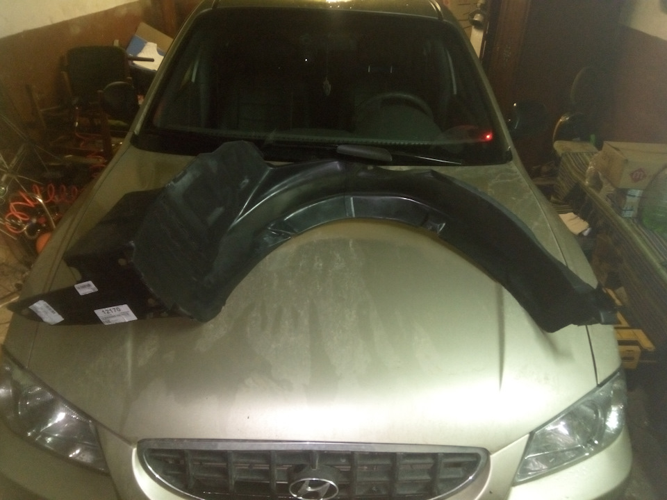 Акцент передний подкрылок(локер) — Hyundai Accent (2G), 1,5 л, 2007 ...