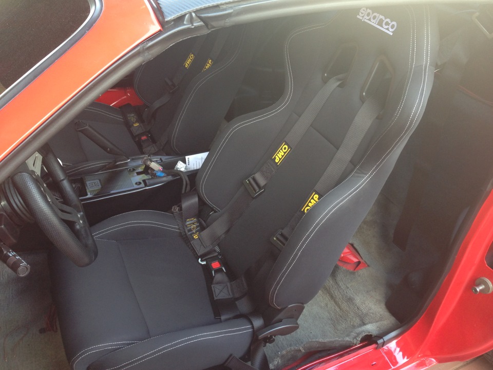 Сидения Sparco, откидные. — Pontiac Firebird (3G), 9,9 л, 1989 года ...