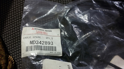 MD342893 Провод высоковольтный 1й свечи Mitsubishi | Запчасти на DRIVE2