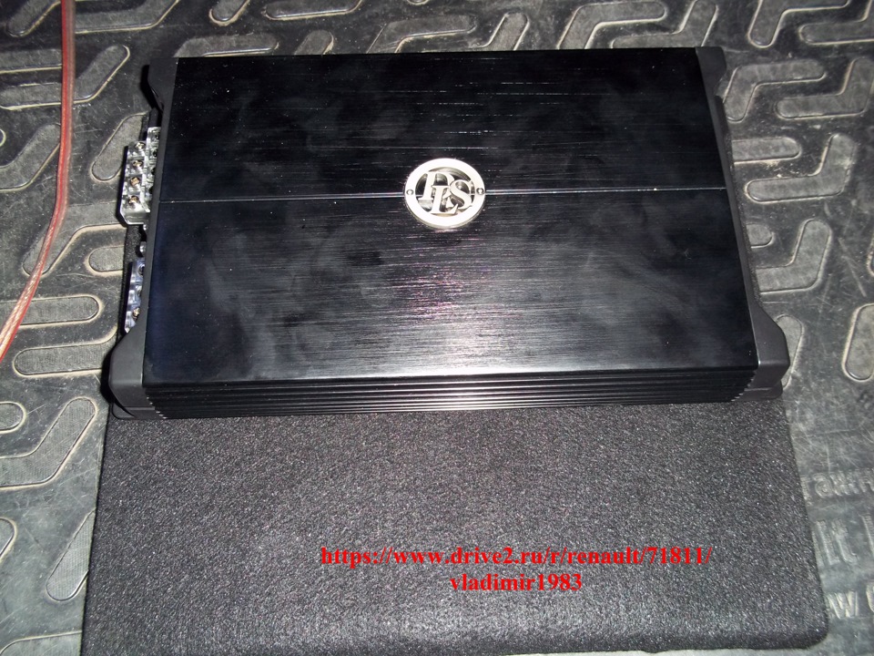 Установка усилителя DLS XM40 — Renault Logan (1G), 1,4 л, 2011 года ...