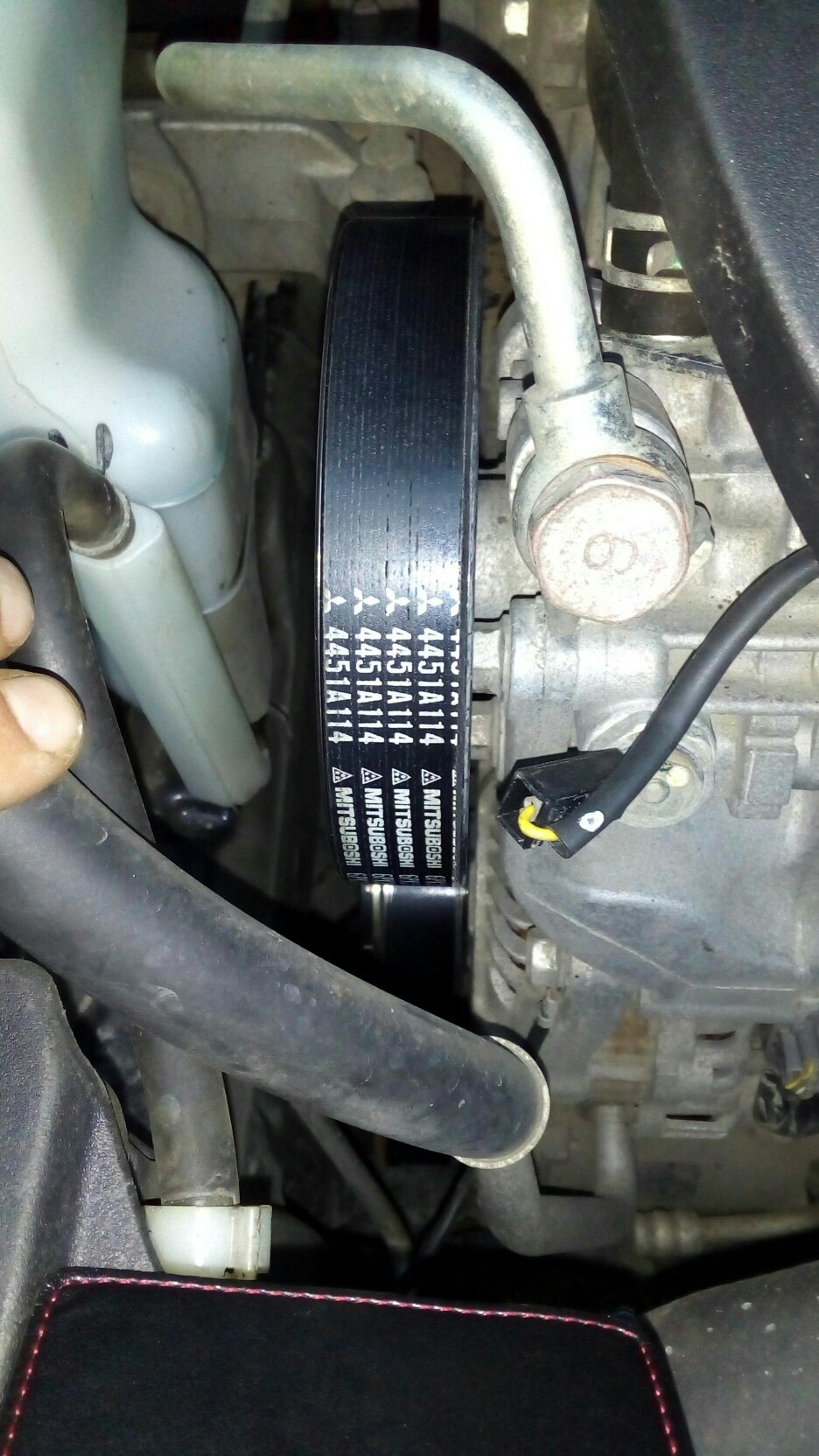 4451A114 Поликлиновый ремень Mitsubishi | Запчасти на DRIVE2