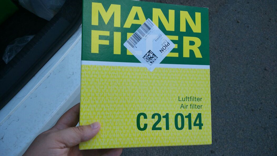 Фильтр двигателя Mann для CWVA — Skoda Octavia A7 Mk3, 1,6 л, 2016 года ...