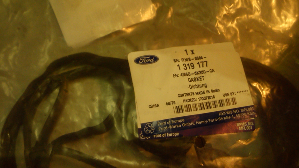 1319177 Прокладка клап. крышки Fo04-/CM Ford | Запчасти на DRIVE2