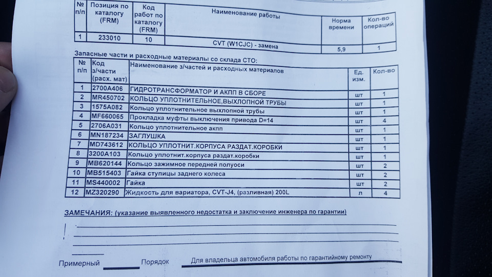 MZ320290 Масло трансмиссионное для АКПП и вариатора Mitsubishi, 200 л ...