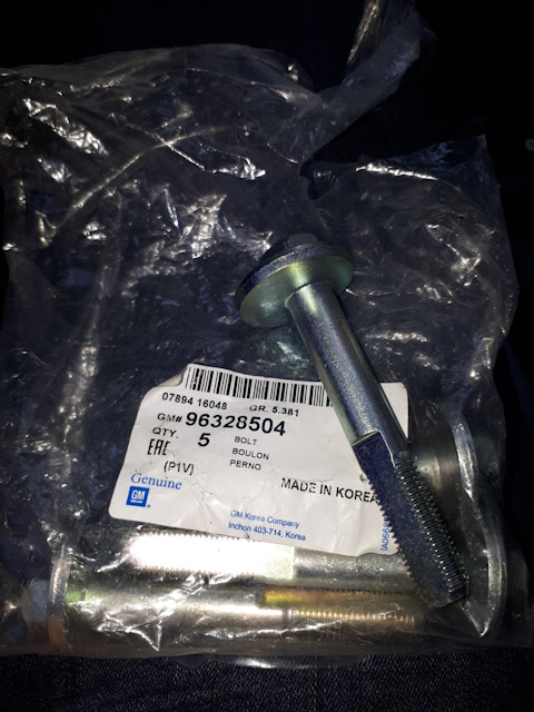 96328504 Болт М6 GM | Запчасти на DRIVE2