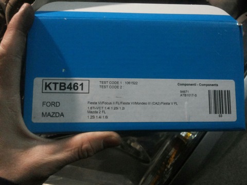 KTB461 Ремкомплект грм DAYCO | Запчасти на DRIVE2