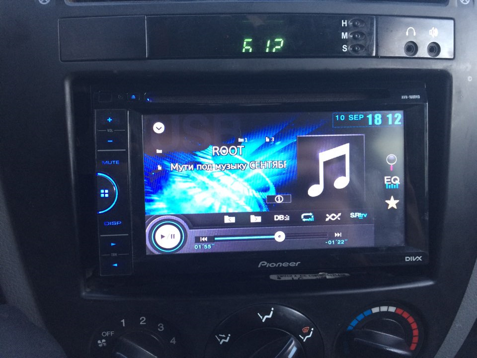 Pioneer AVH-160DVD (финал?) — Chevrolet Lacetti Sedan, 1,6 л, 2012 года ...