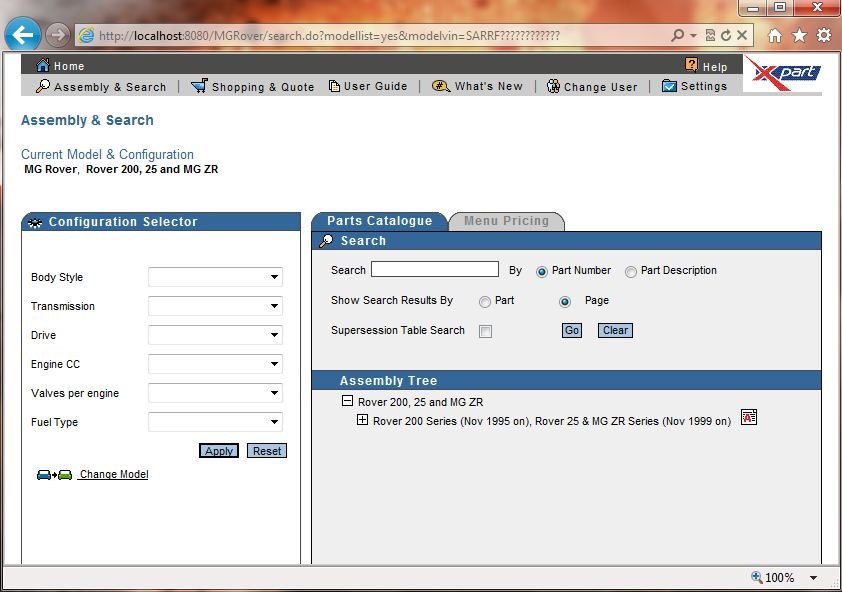 Учимся пользоваться MG-Rover EPC — Rover 200 Mk3, 1,6 л, 1999 года ...