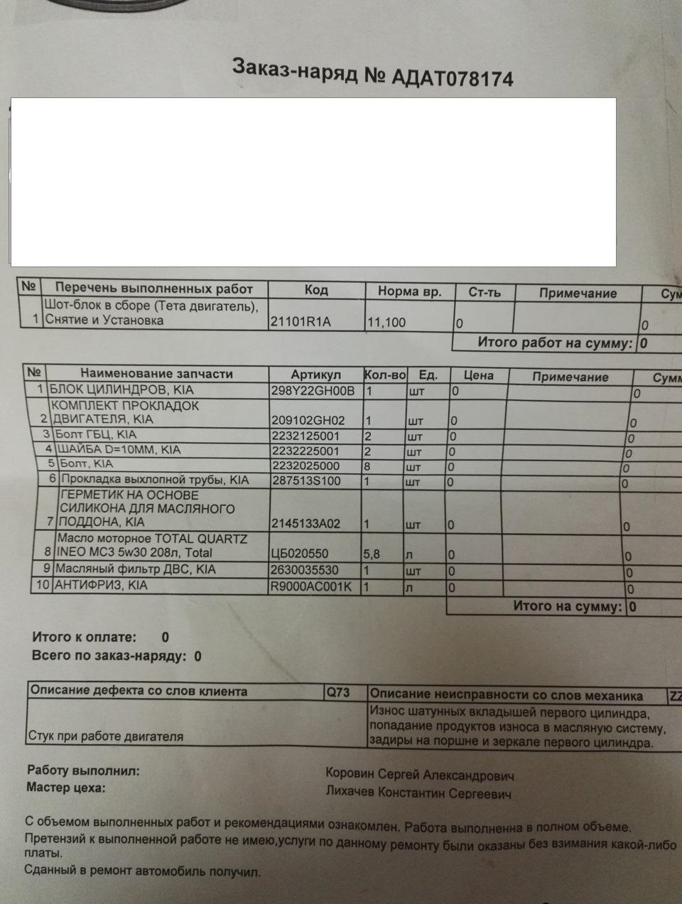 2232025000 БОЛТ M10 KIA HYUNDAI | Запчасти на DRIVE2