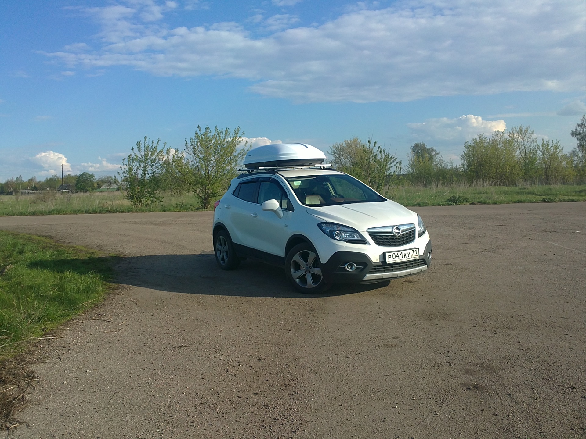 Наконец купил бокс на машину — Opel Mokka (1G), 1,8 л, 2013 года ...