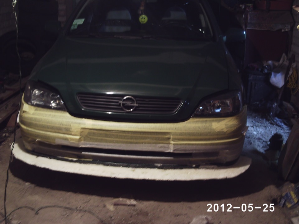 Делал накладку на бампер — Opel Astra G, 1,6 л, 1998 года | тюнинг | DRIVE2