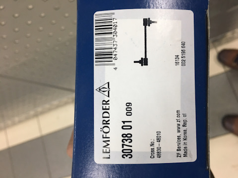 3073801 Тяга (стойка) стабилизатора LEMFORDER | Запчасти на DRIVE2