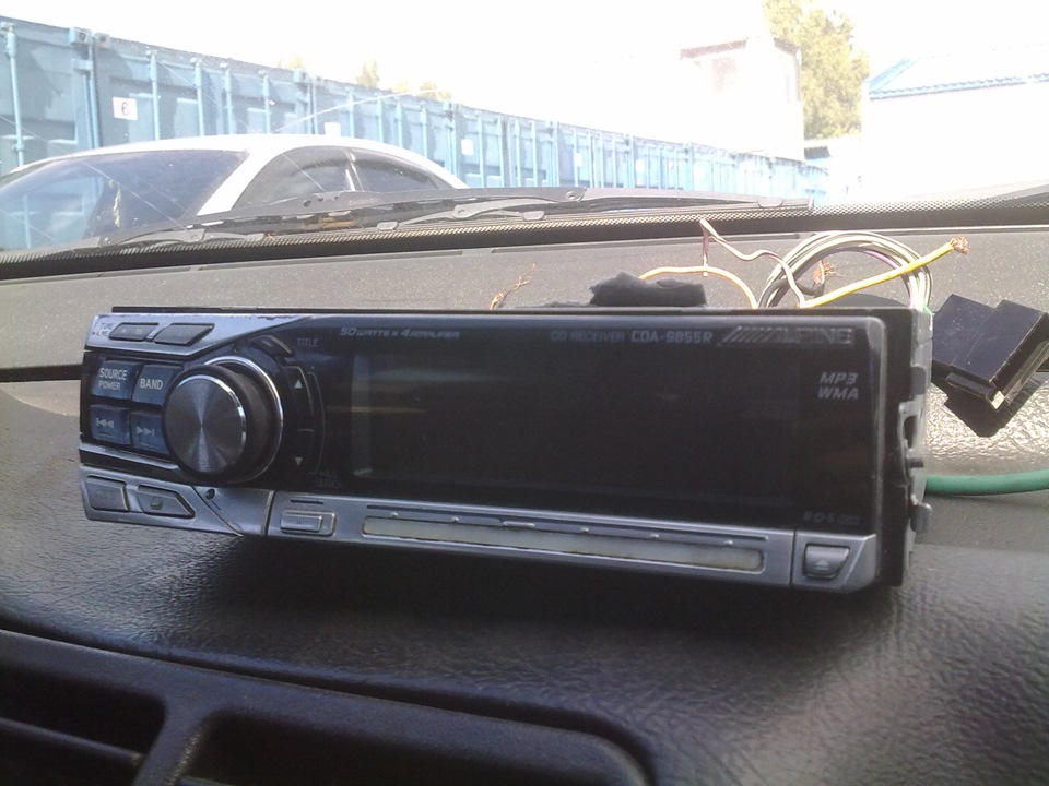 Alpine 9855 монохромный экран))) обновка — Lada 21124, 1,6 л, 2008 года ...