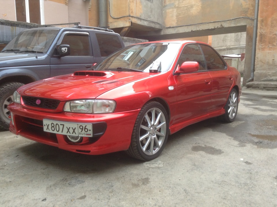 Ну вот так примерно 18" смотрятся — Subaru Impreza WRX (GC, GL), 2 л ...