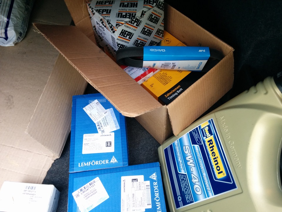 Замена ремня ГРМ и межвальной цепи. — Volkswagen Passat B6, 2 л, 2007 ...