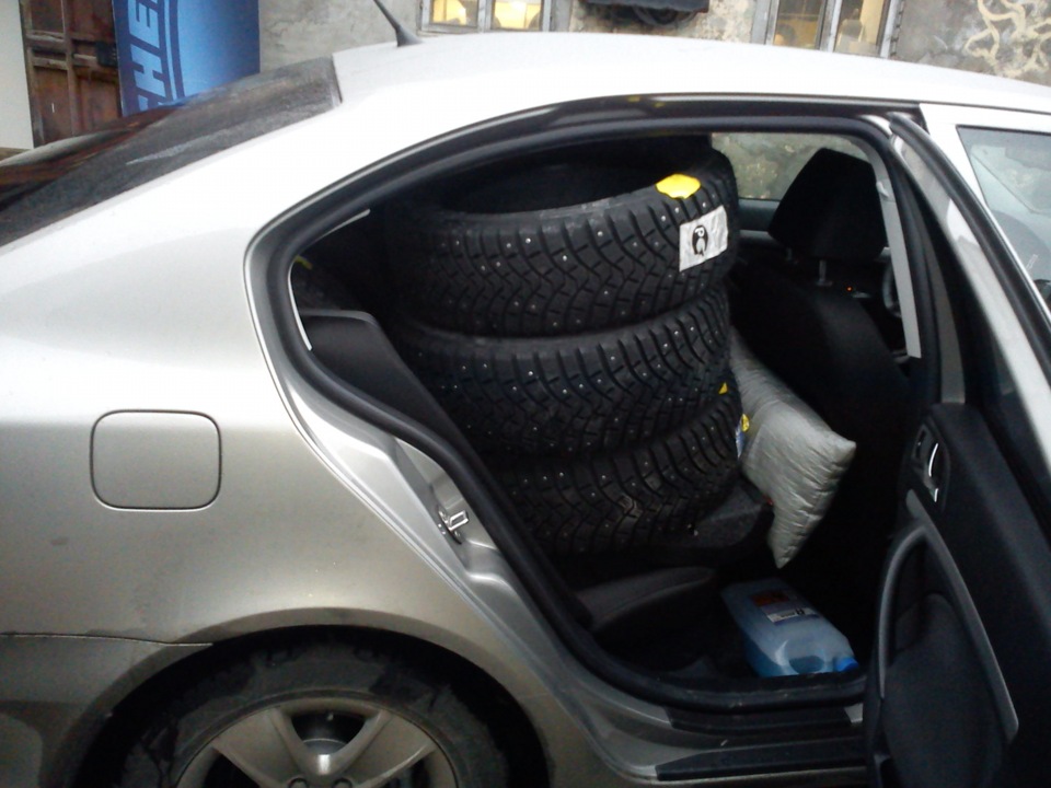 Скока влезет? — Skoda Octavia A5 Mk2, 1,8 л, 2012 года | шины | DRIVE2
