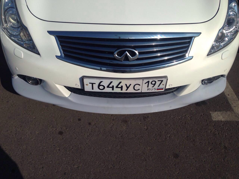Передняя губа на V36 — Infiniti G25, 2,5 л, 2012 года | стайлинг | DRIVE2