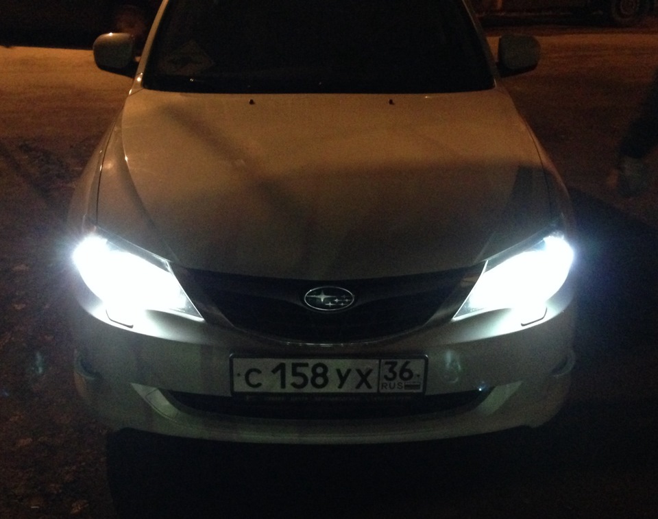 Линзовые светодиодные лампы. Габаритные огни — ч.2, Установка — Subaru ...