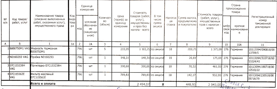 N0160293 Пробка резьбовая VAG | Запчасти на DRIVE2