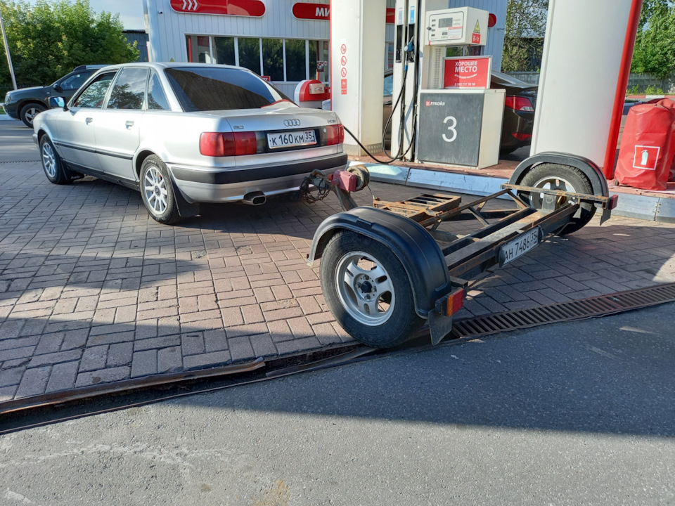 На дальняк рейс — Audi 80 B4 2 л 1994 года кузовной ремонт Drive2