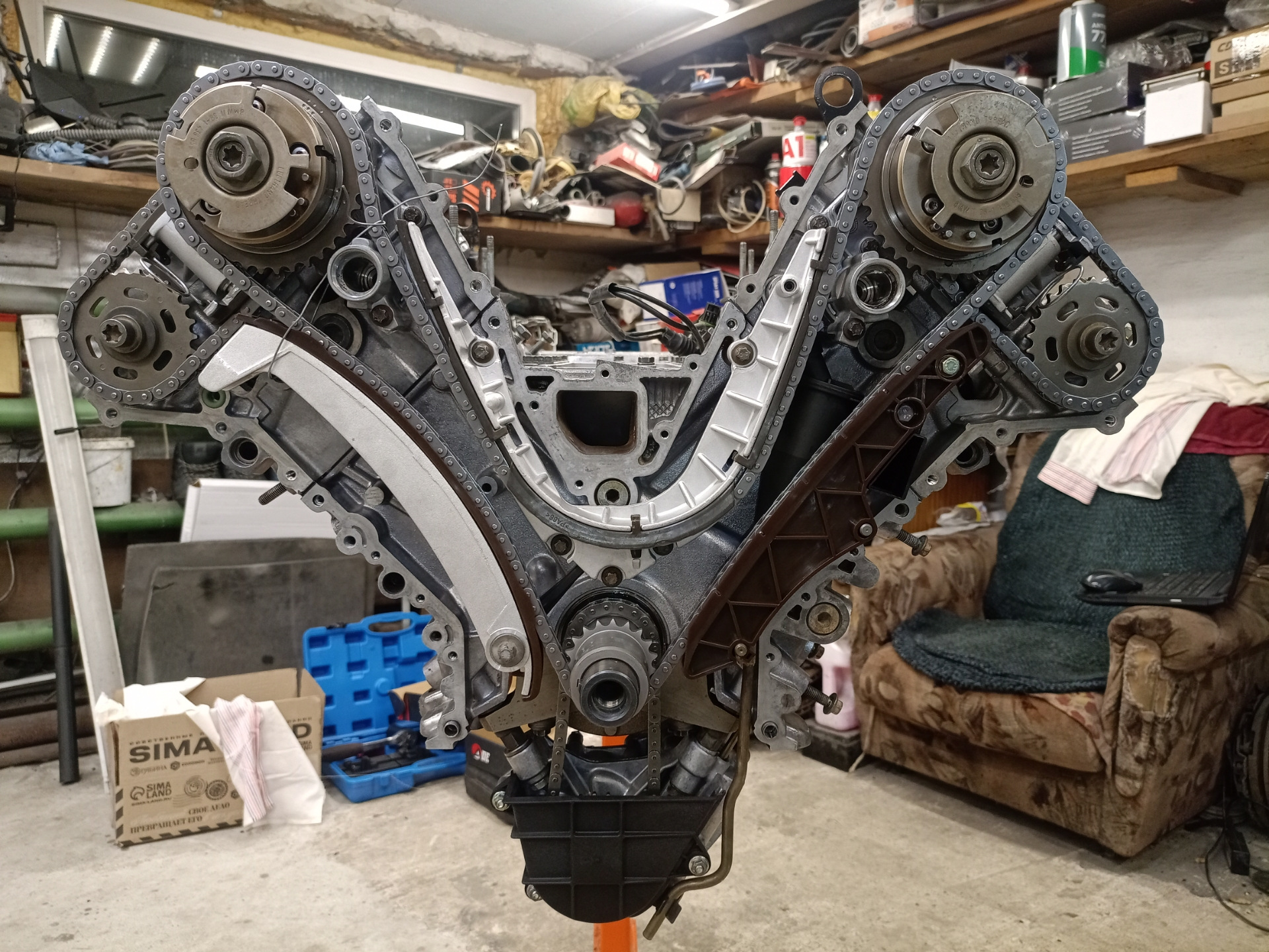 Продолжение сборки 4.4 — BMW 5 series (E39), 3,5 л, 1999 года | своими ...