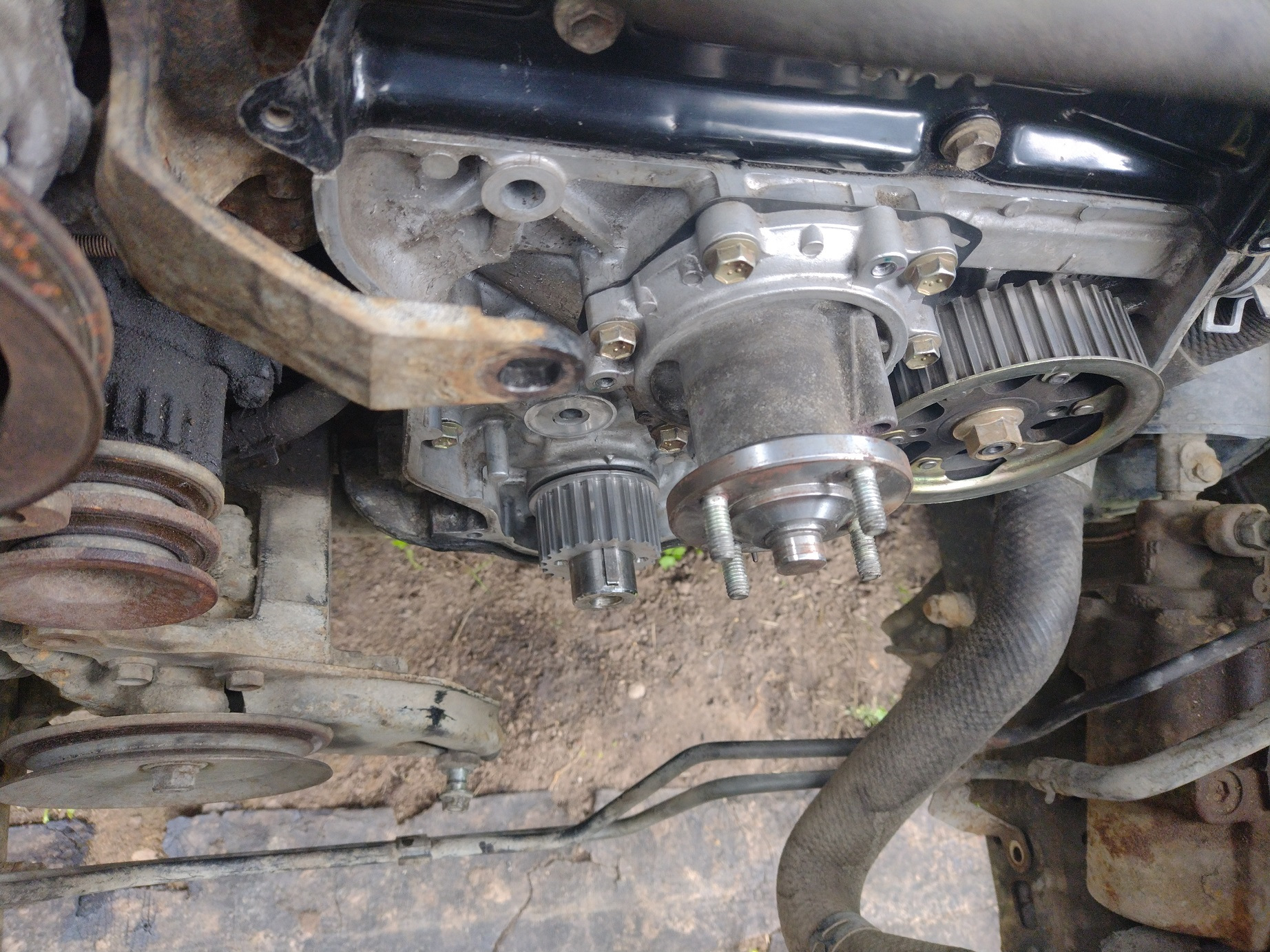 Замена ГРМ — Toyota Hilux (6G), 2,8 л, 2003 года | своими руками | DRIVE2