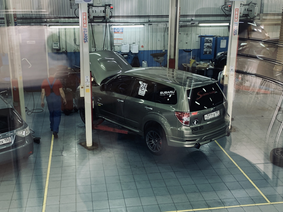 Шланг гура, финал — Subaru Forester (SH), 2,2 л, 2008 года | поломка ...