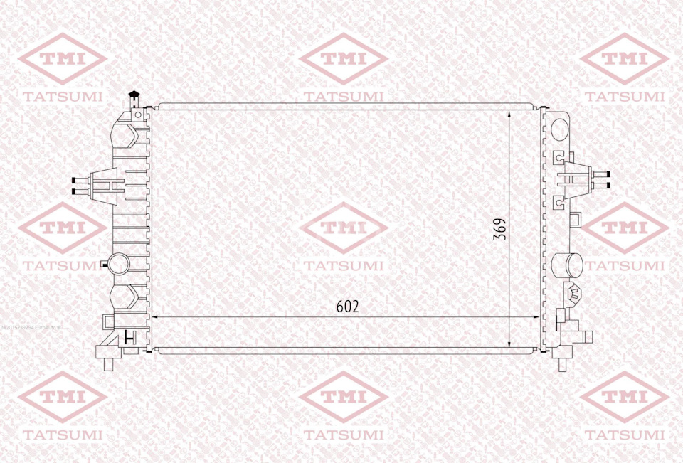 TGA1024 Радиатор охлаждения Tatsumi | Запчасти на DRIVE2