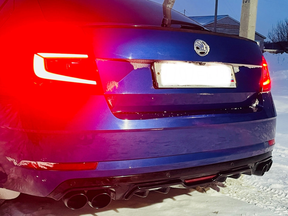 Диффузор заднего бампера — Skoda Octavia A7 Mk3, 1,4 л, 2018 года ...