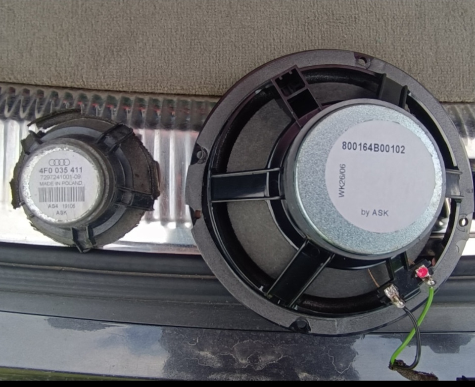 Замена динамиков. — Audi A6 Avant (C6), 3 л, 2006 года | автозвук | DRIVE2