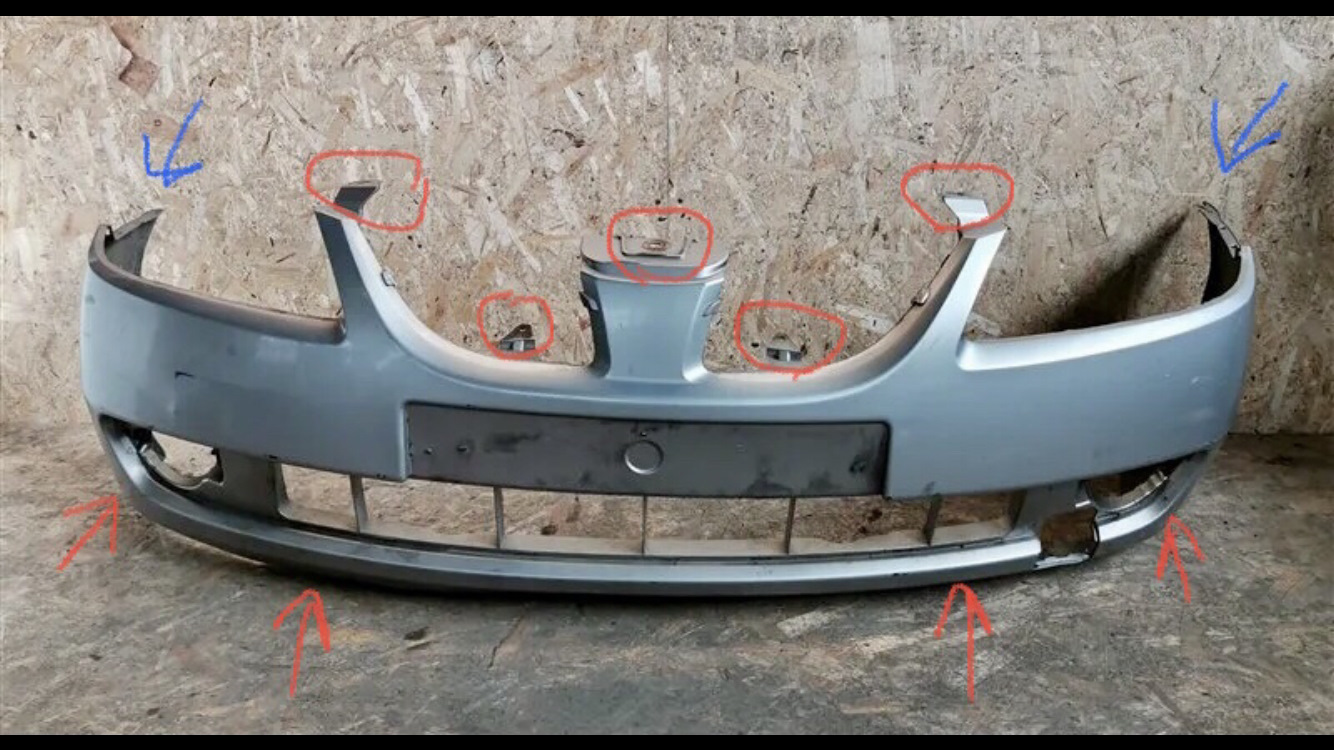 Доработка переднего бампера ПТФ — Nissan Almera II (N16), 1,5 л, 2004 ...