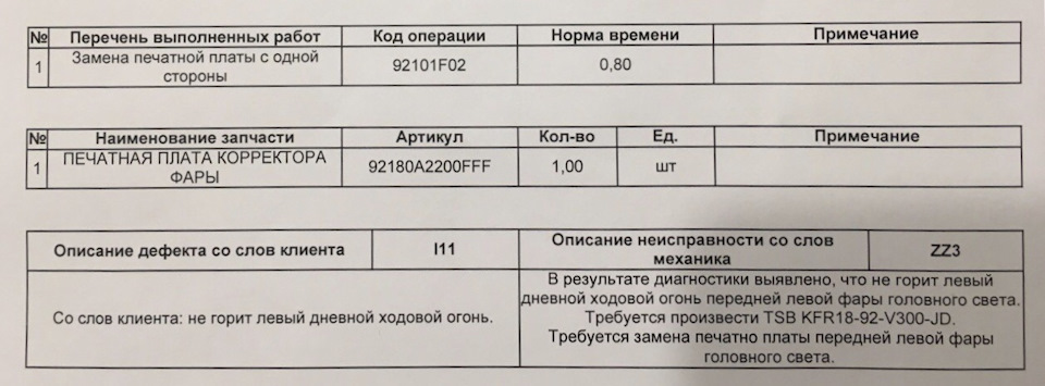 Замена платы ДХО по гарантии. TSB KFR18-92-V300-JD. — KIA Ceed SW (2G ...