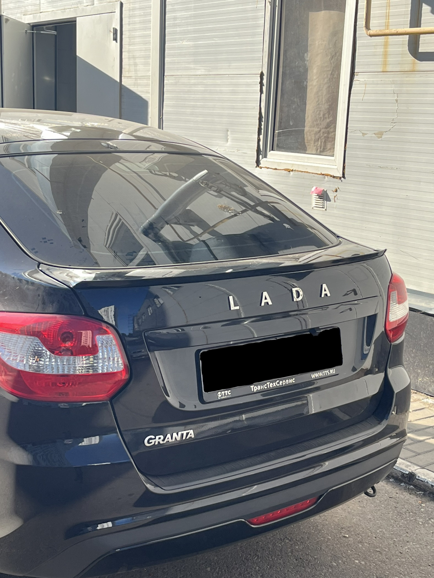 #4 Лип спойлер на Лада Гранта фл лифтбэк. — Lada Гранта Лифтбек (2G), 1 ...