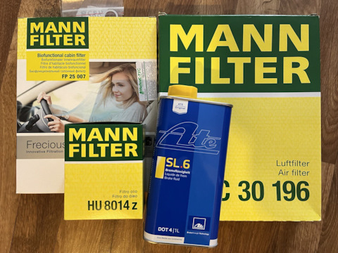 HU8014Z Масляный фильтроэлемент без металлических частей MANN FILTER ...
