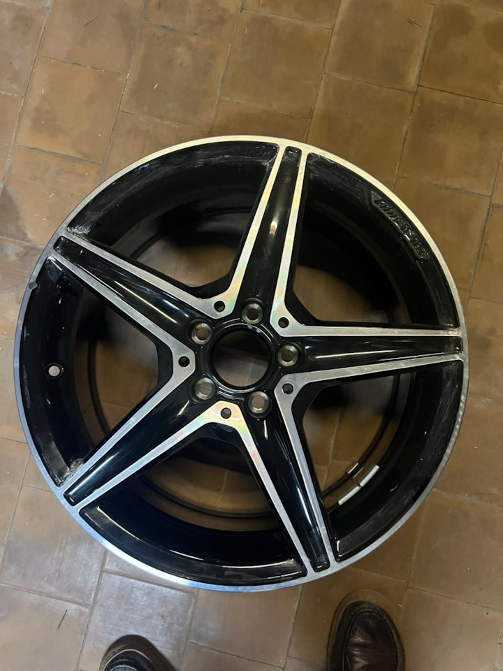 Литые диски Mercedes-Benz 7,5Jx18 ET44 5x112 на Mercedes-Benz C-Class ...