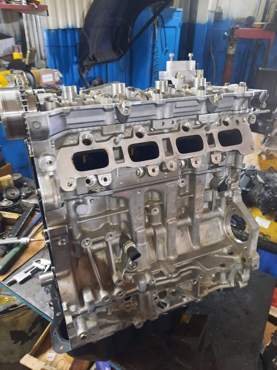 Ремонт нового 2.5 G4KN SmartStream GDI для Kia K5 2021г. 22000 км без ...