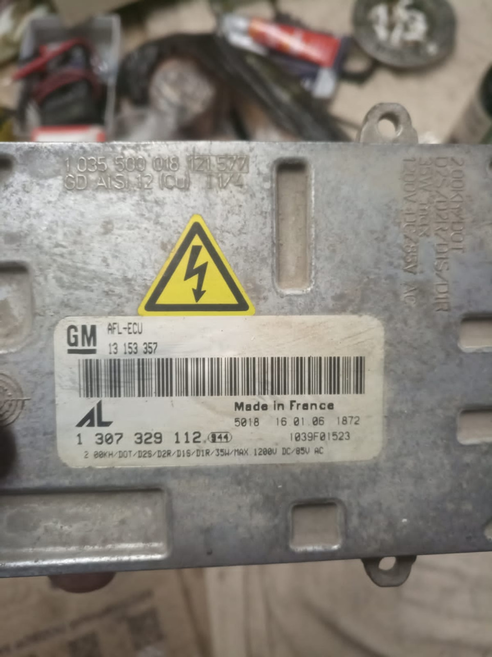 13153357 Балластный элемент передней фары GM | Запчасти на DRIVE2