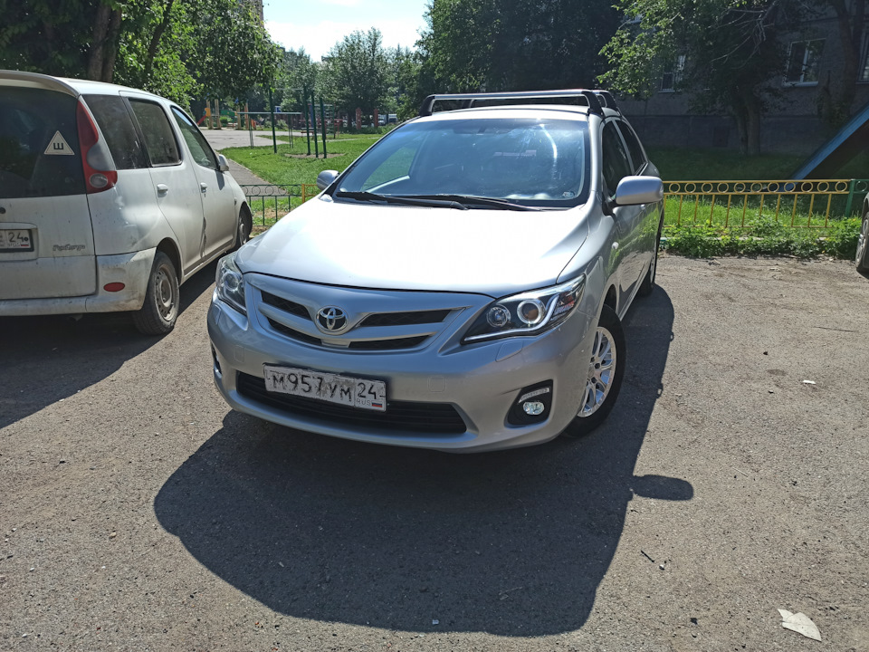 Установка оригинальных LED ПТФ Toyota 81210-48051 и 81220-48051 ...