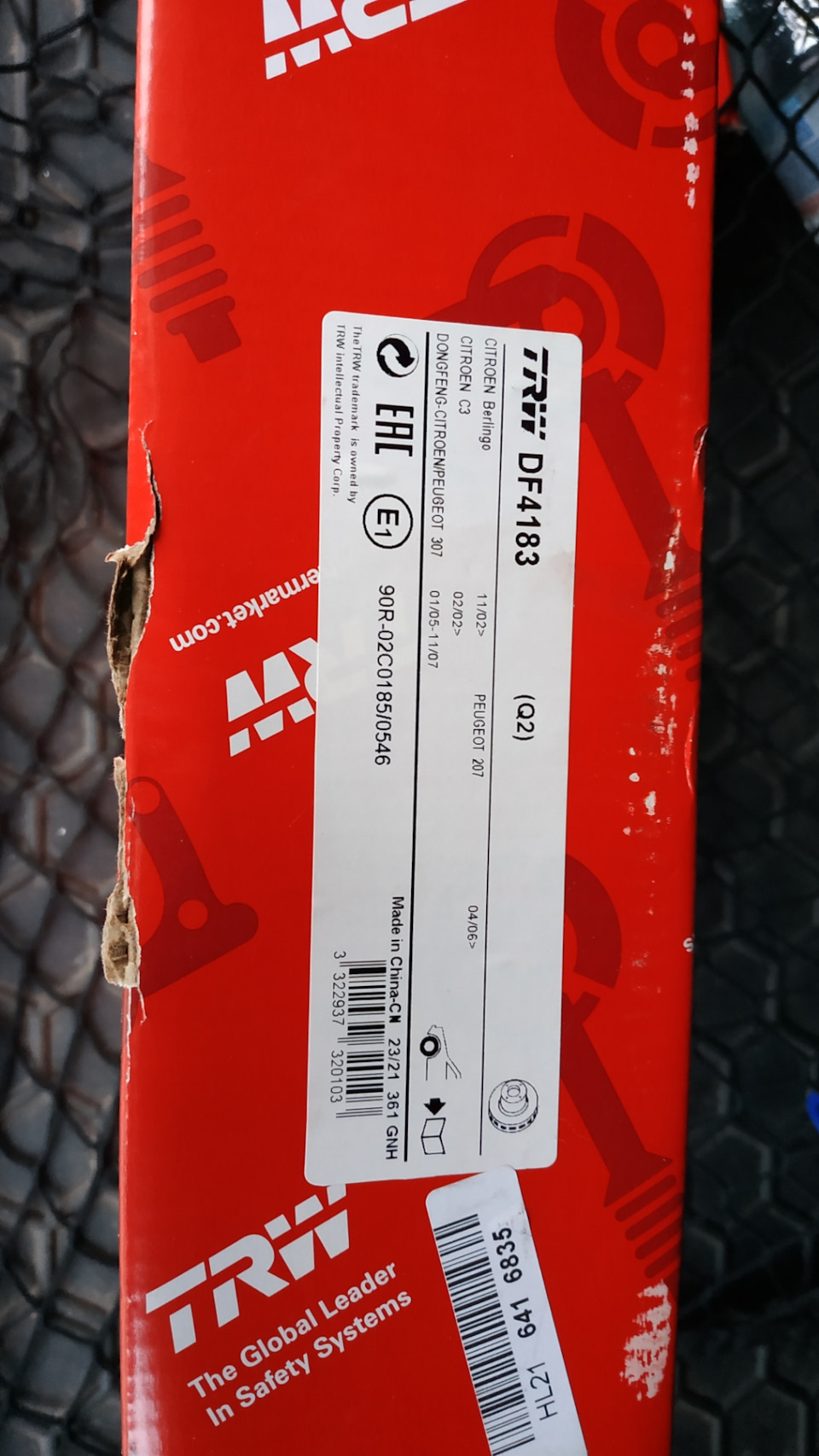 DF4183 Тормозной диск для PEUGEOT, DS, PEUGEOT (DF-PSA), OPEL, VAUXHALL ...