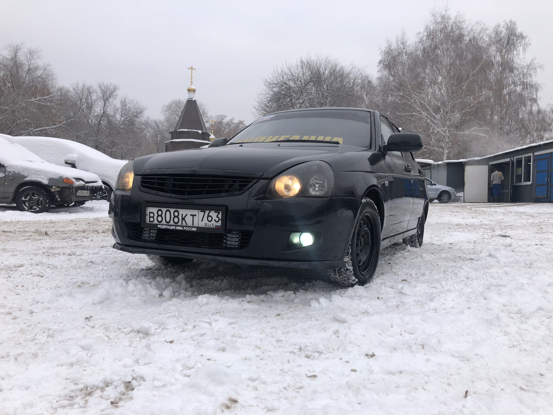 Губа на приору — Lada Приора хэтчбек, 1,6 л, 2008 года | своими руками ...