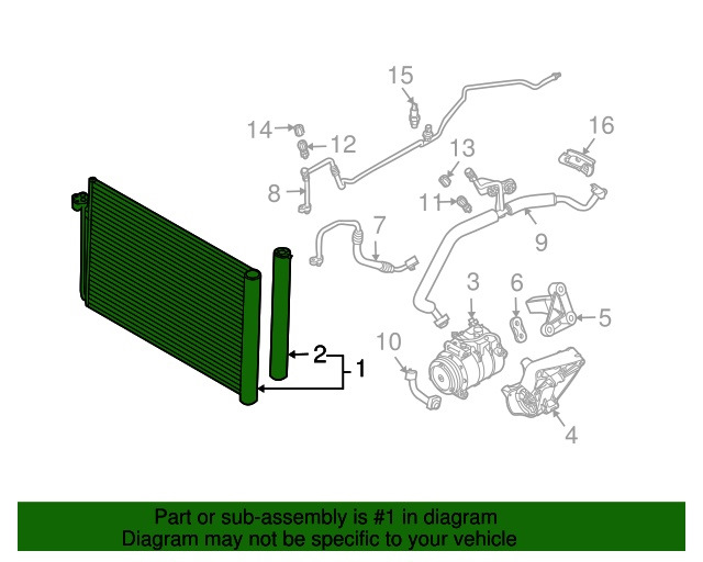 64509122825 Конденсатор кондиционера с осушителем BMW | Запчасти на DRIVE2