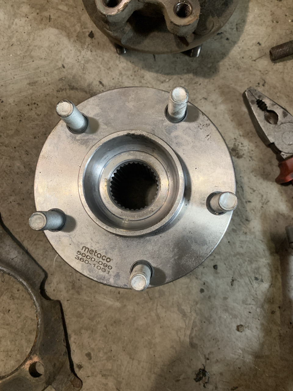 Новая ступица и задние колодки — Nissan Teana (J32), 3,5 л, 2008 года ...