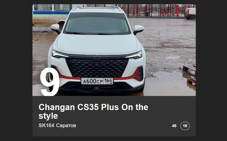 ТОП 10 Changan CS35 Plus — Changan CS35 Plus (1Gf), 1,4 л, 2023 года | рейтинг и продвижение ...