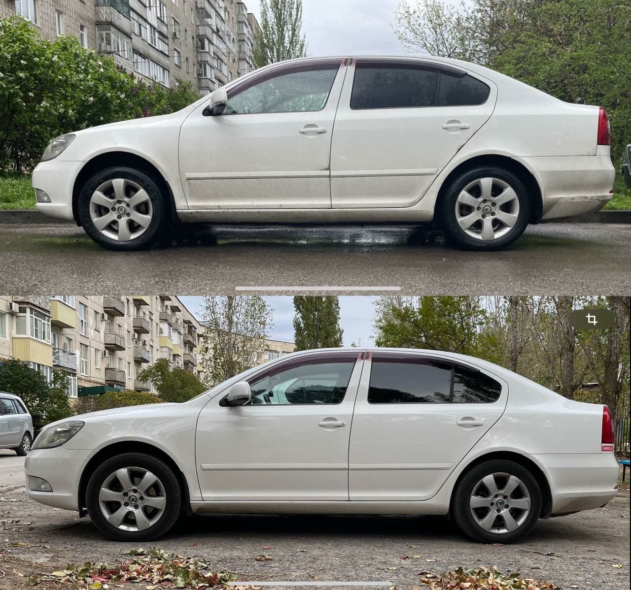 Замена передних пружин на Евро, новые 17-е колеса — Skoda Octavia A5 ...