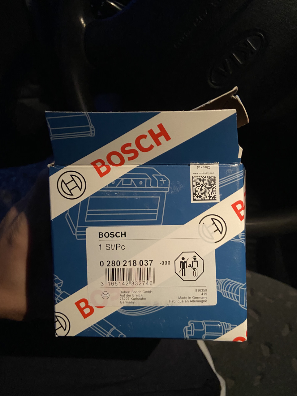 0280218037 Датчик массового расхода воздуха BOSCH | Запчасти на DRIVE2