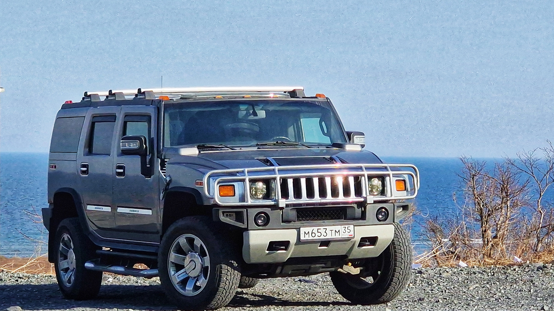 Hummer H2 6.2 бензиновый 2008 | Shadow Grey на DRIVE2