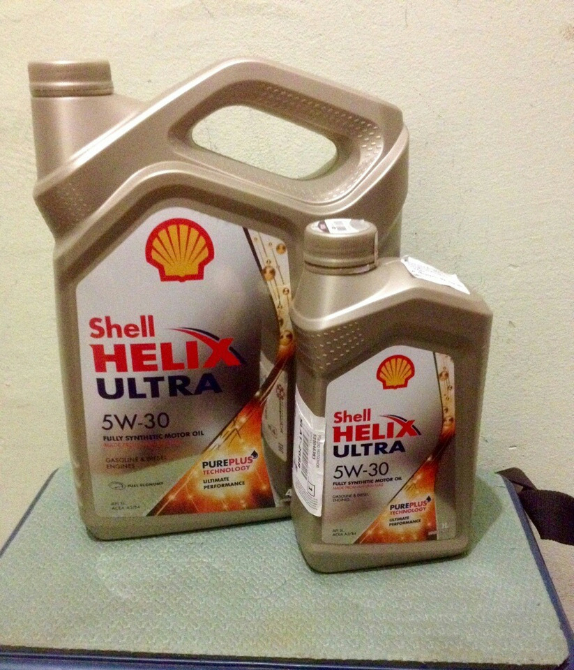 Масло в ДВС. Shell Helix Ultra Pureplus 5w30. — Mazda 3 (1G) BK, 2 л, 2005 года | плановое ТО ...